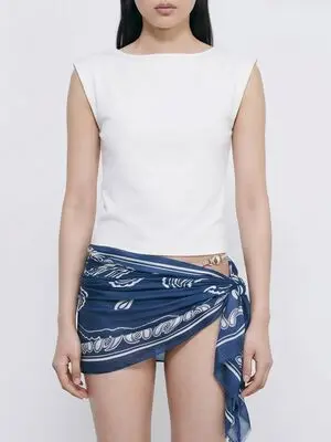 Patrizia Pepe Cut Out Detail Top