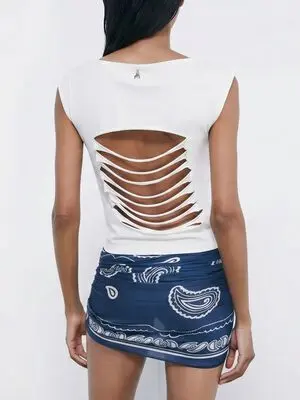 Patrizia Pepe Cut Out Detail Top
