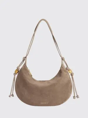 COCCINELLE Coccinelle Suede Shoulder Bag Brown