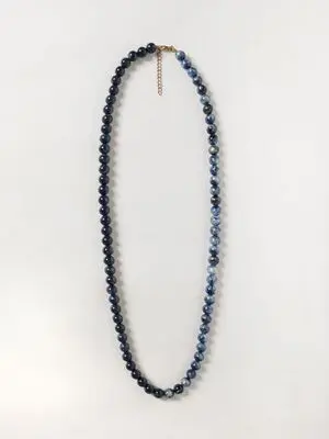 ALLUJEWELS Allujewels Metal Necklace With Colored Stones And Crystals Blue