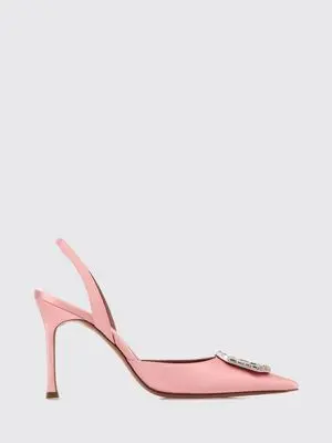 Amina Muaddi Slingback Pumps With Embellished Detail - Pink