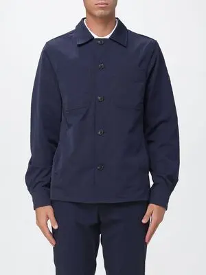 SAVE THE DUCK Basil Water-repellent Technical Fabric Shirt Jacket - Navy