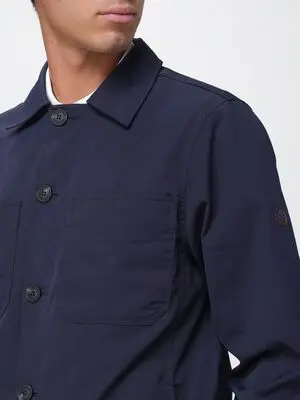SAVE THE DUCK Basil Water-repellent Technical Fabric Shirt Jacket - Navy