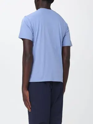 SAVE THE DUCK Basic Short-sleeved Pure Cotton Crewneck T-shirt By - Gnawed Blue