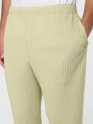Issey Miyake Homme Plissé Pleated Slim Fit Trousers