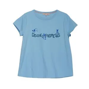 DOLORES PROMESAS Dolores Y Tula Casual T-shirt - Blue