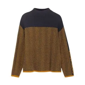 DOLORES PROMESAS Eva High Neck Sweater - Brown