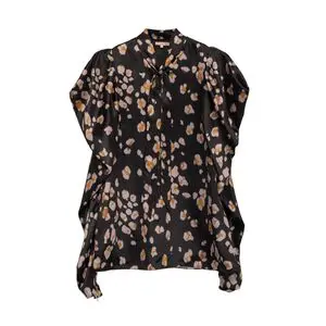 DOLORES PROMESAS Laura Printed Blouse - Black