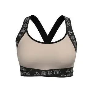 AORA ATHLETICS Cross Eco-friendly Supportive Sports Bra For – Durable Breathable Workout Top With Sleek Design – Sustainable Activewear Bra For High-intensity Training, Gym, Yoga, Athleisure, Studio, Outdoor Activities, And Everyday Comfort - White