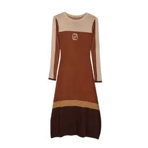 DOLORES PROMESAS Jimena Color Block Midi Dress
