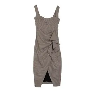 DOLORES PROMESAS Draped Pichi Dress - Grey