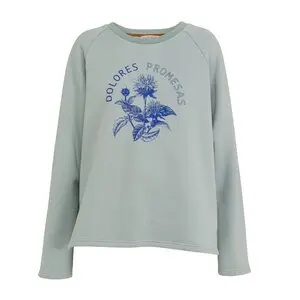 DOLORES PROMESAS Sky Floral Print Sweatshirt - Blue