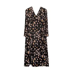 DOLORES PROMESAS Laura Flores Long Dress - Black