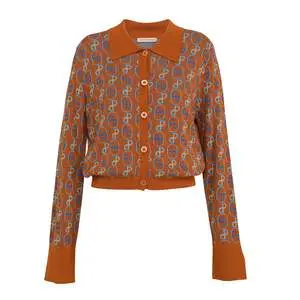 DOLORES PROMESAS Knitted Jacket - Brown