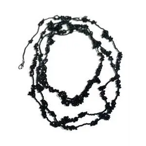 DOPAMINE FIX BY MARTINA NUNEZ Knot Guilty Long Necklace - Black