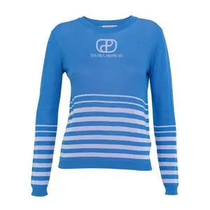 DOLORES PROMESAS Striped Knitted Pullover - Blue