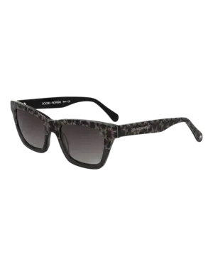 DOLORES PROMESAS Beveled Spectacles With Butterfly Print - Black