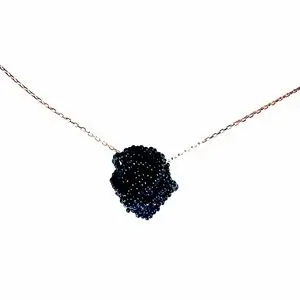 DOPAMINE FIX BY MARTINA NUNEZ Knot So Fast Pendant Necklace - Black