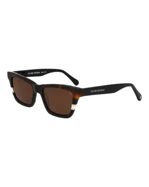 DOLORES PROMESAS Beige And Havana Beveled Spectacle With Peak Tendency - Black