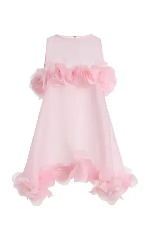 MARLIES GRACE Floral Embellished Organza Top - Pink