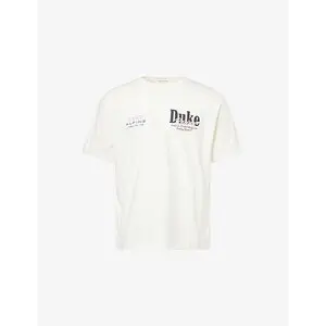 DUKE + DEXTER Alpine Formula One Logo Cotton T-shirt - White