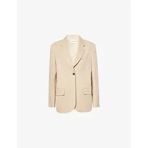 ME+EM Icon Oversized Linen-blend Blazer - Warm Stone