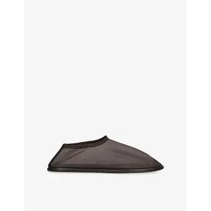 Dear Frances Balla Sock Mesh Flats - Dark Brown