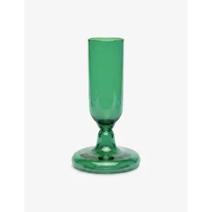 GUSTAF WESTMAN Chunky Champagne Glass Transparent Green