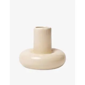 GUSTAF WESTMAN Chunky Earthenware Candle Holder - Cream
