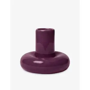 GUSTAF WESTMAN Chunky Earthenware Candle Holder - Purple