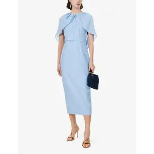 Roland Mouret Cape Colum Midi Dress
