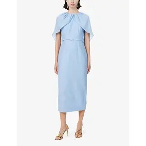 Roland Mouret Cape Colum Midi Dress