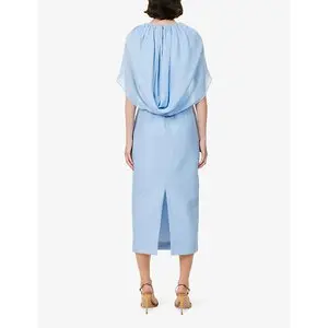 Roland Mouret Cape Colum Midi Dress