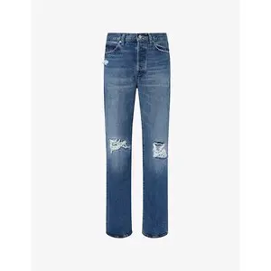 FRAME The Vertical Straight-leg Denim Jeans - Voltage