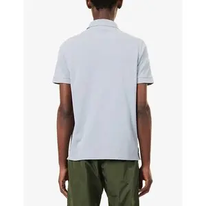 Stone Island Logo-patch Stretch-cotton Polo Shirt