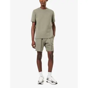ARNE Contrasting-trim Short-sleeve Cotton-blend T-shirt