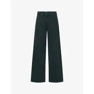 Rag & Bone Logan Wide-leg Denim Jeans - Greenstone