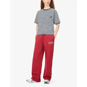 THE COUTURE CLUB Striped Cotton-jersey T-shirt