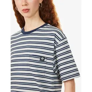 THE COUTURE CLUB Striped Cotton-jersey T-shirt