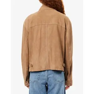 FRAME The Suede Utility Leather Jacket