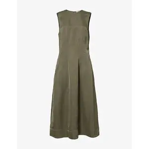 TWP Sleeveless Crew Neck Midi Dress
