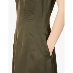 TWP Sleeveless Crew Neck Midi Dress