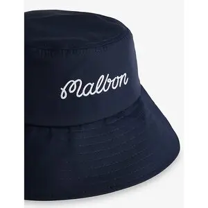 MALBON Brand-embroidered Woven Bucket Hat