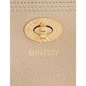 Burberry Cotswolds Check Small Leather Tote Bag