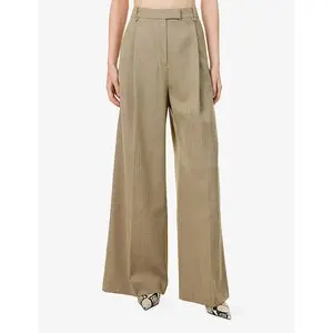Camilla And Marc Halden Pleated Woven Trousers