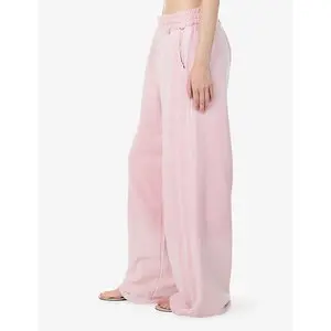 JADED LONDON Striped Wide-leg Cotton Jogging Bottoms