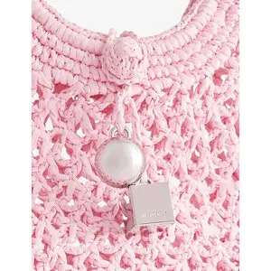 Jacquemus Le Spiaggia Coeur Heart Raffia Bag