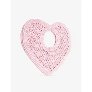 Jacquemus Le Spiaggia Coeur Heart Raffia Bag