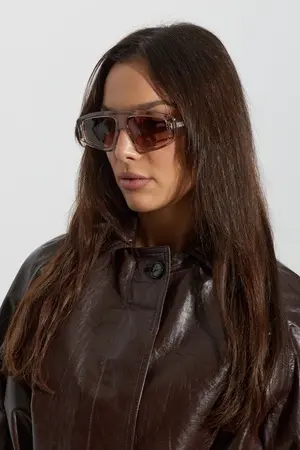 Alaïa Geometric Acetate Sunglasses