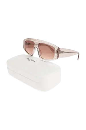 Alaïa Geometric Acetate Sunglasses